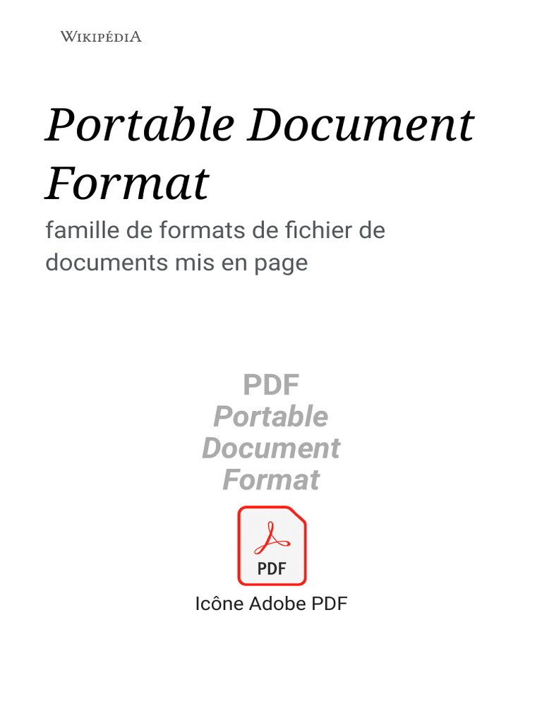 Portable Document Format - Wikipédia PDF | PDF