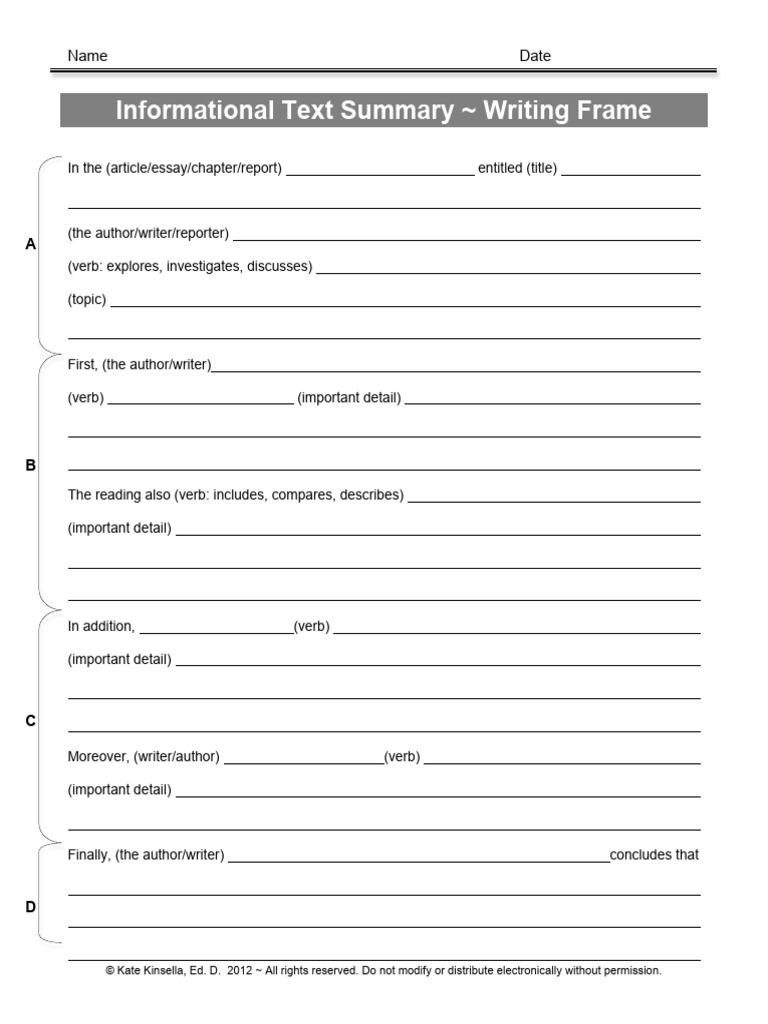 Informational Text Writing Guide | PDF