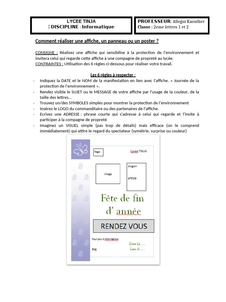 Comment Réaliser Une Affiche | PDF