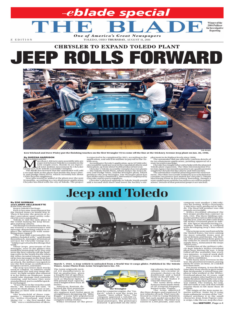 EBlade Special Section On Jeep Expansion | PDF