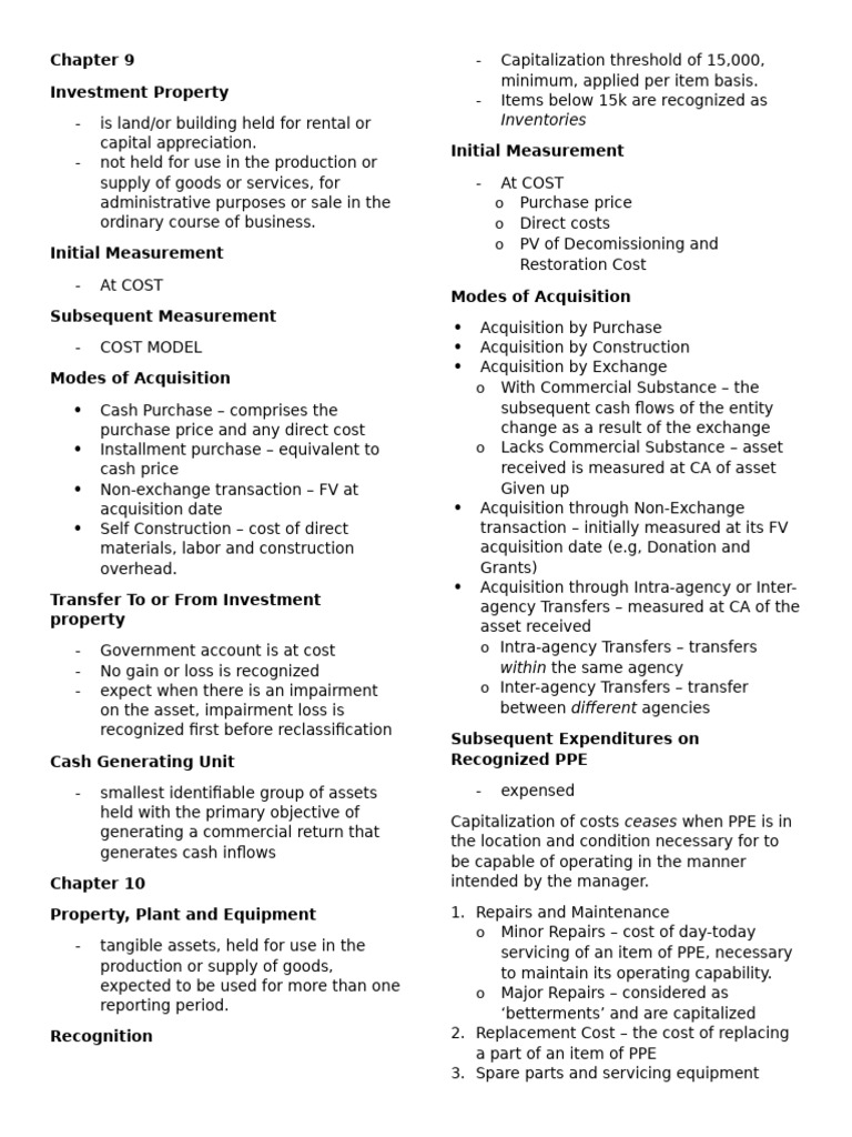 Chapter 9-11 - Reviewer | PDF