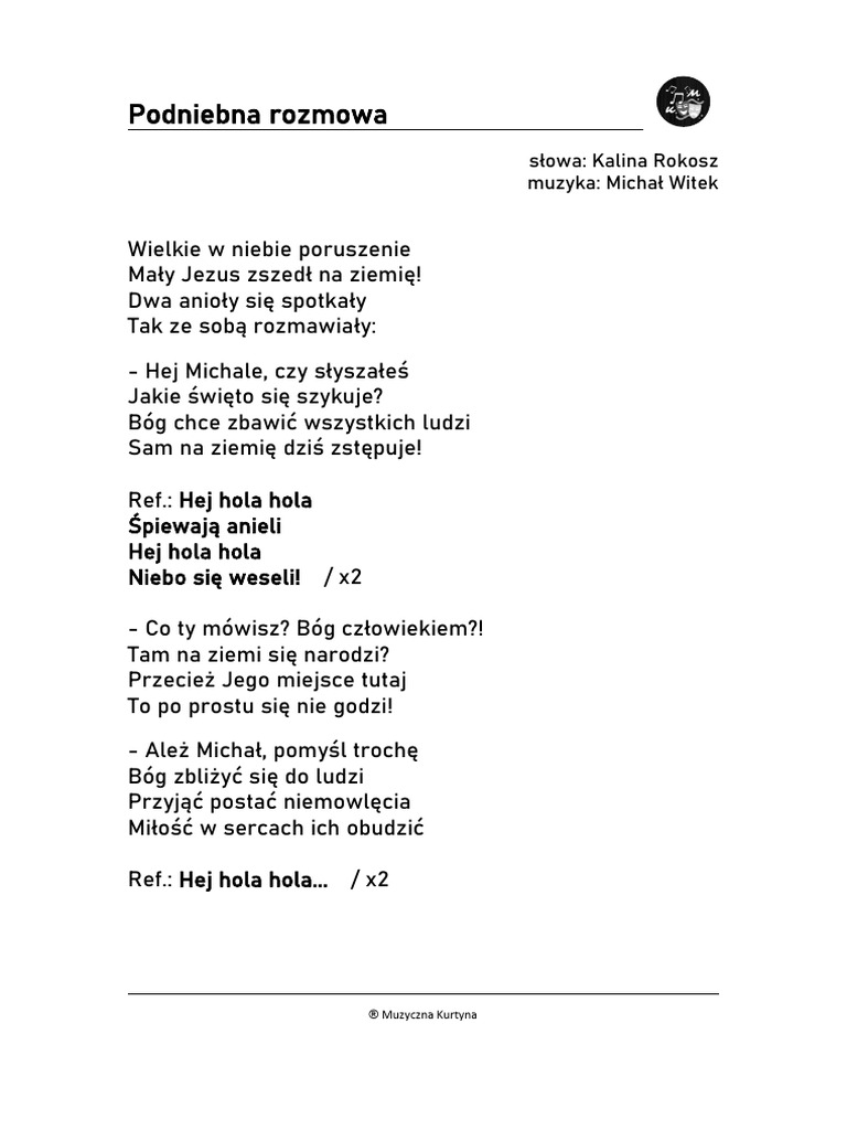 Podniebna Rozmowa - Tekst Piosenki | PDF