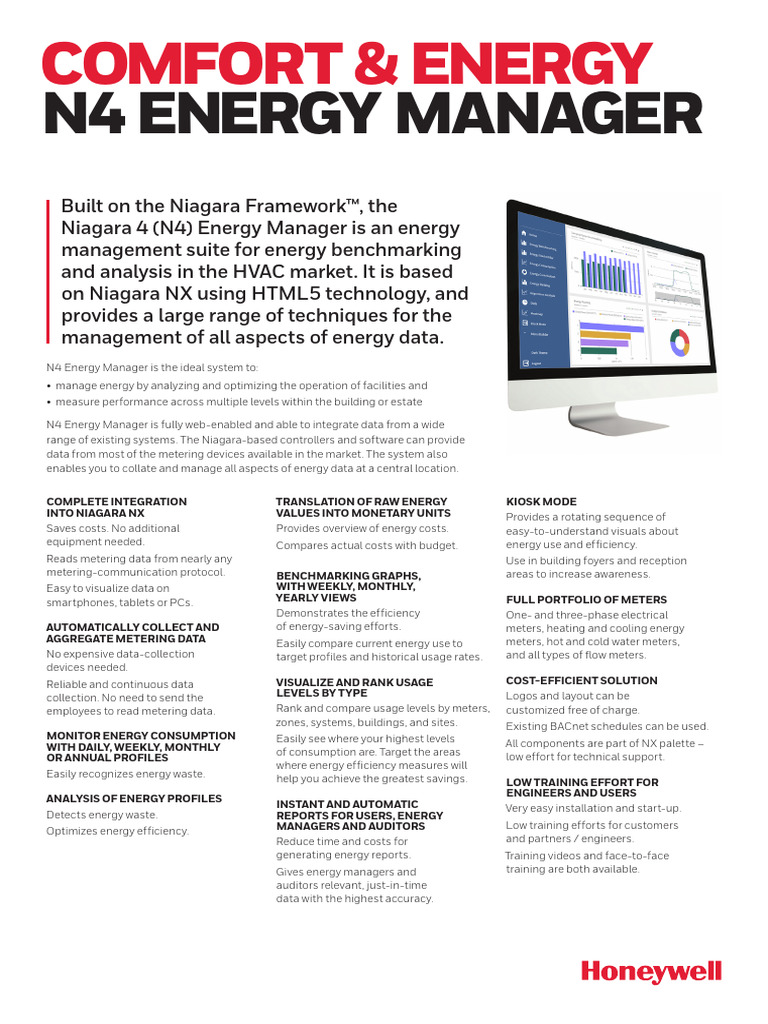 N4 Energy Manager Data Sheet | PDF