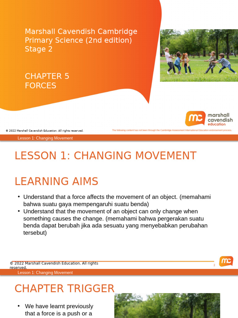 MCE Cambridge Primary Science 2E Stage2 PPT C05 | PDF