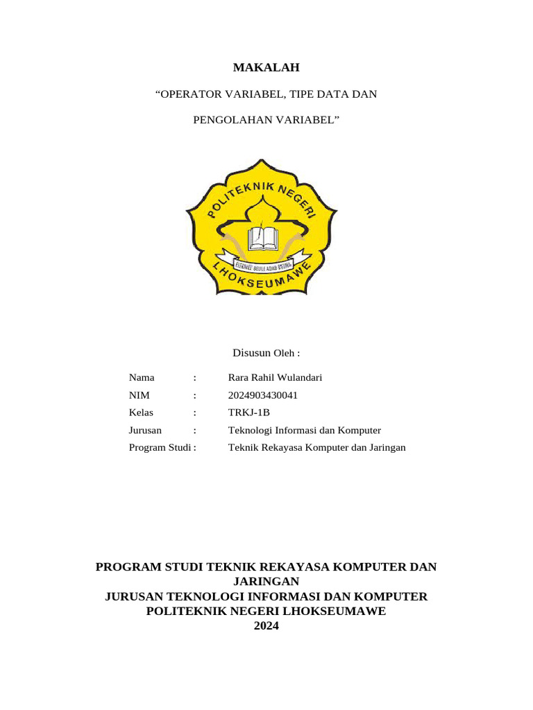 Makalah 1 | PDF