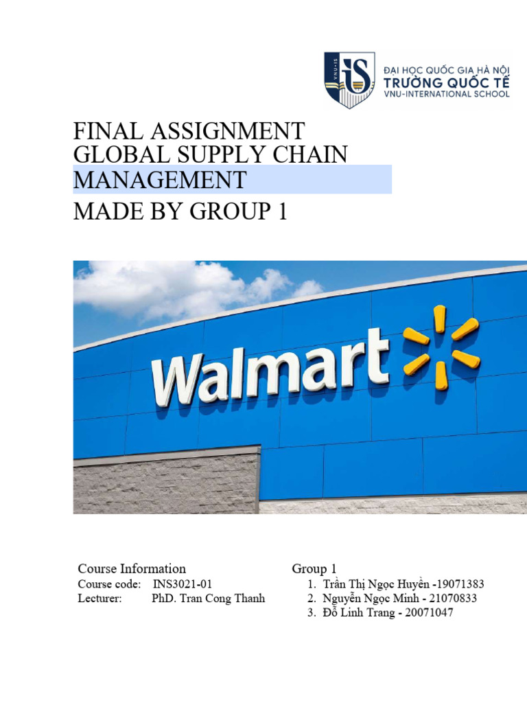 Group-1 Walmart INS3021-01 | PDF