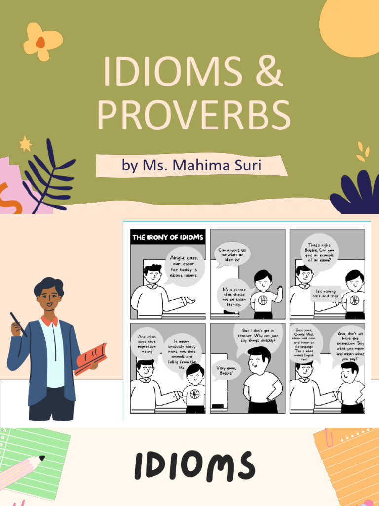 VII Idioms and Proverbs PPT PDF | PDF