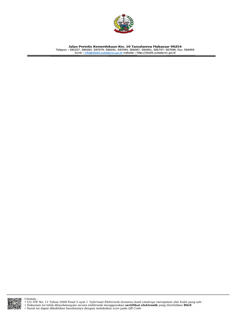 SK PEMBENTUKAN TIM VISITASI DAN VERIFIKASI SATUAN PENDIDIKAN SMA, SMK ...