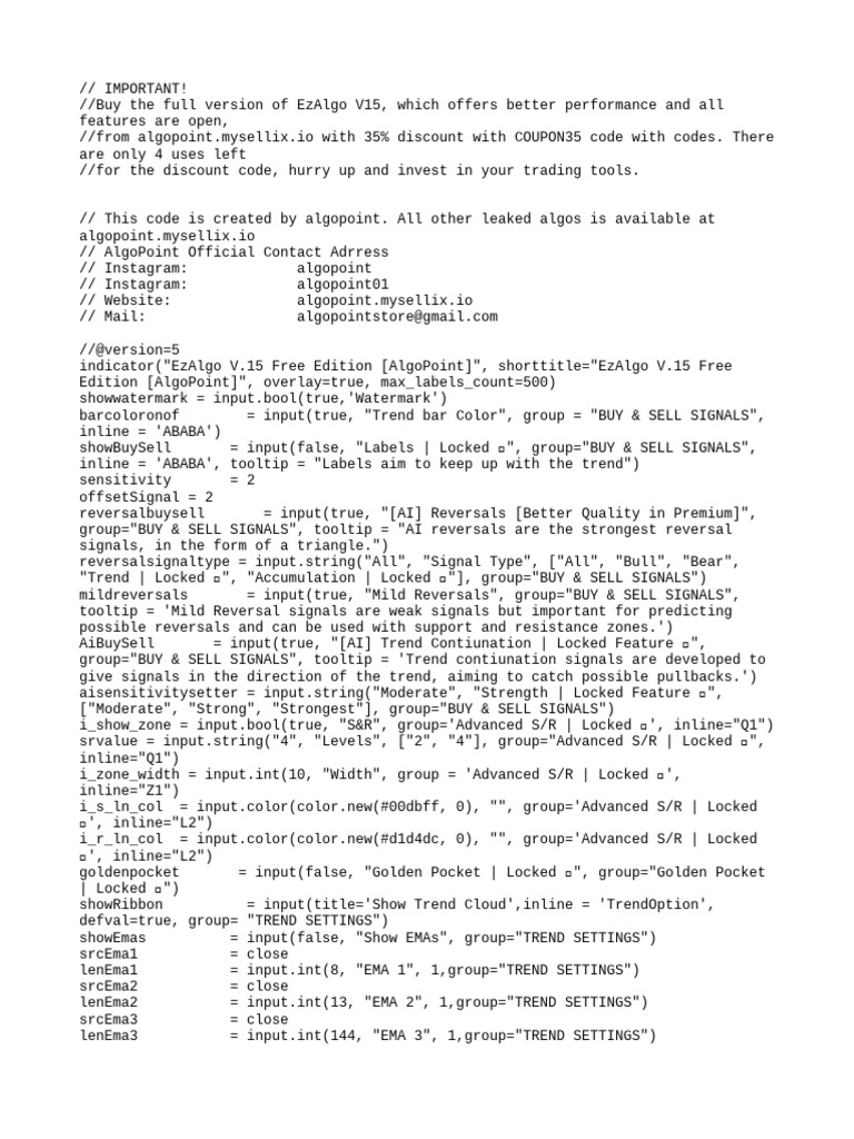 66f054296cc4f-EzAlgo V15 Free Edition (AlgoPoint) | PDF