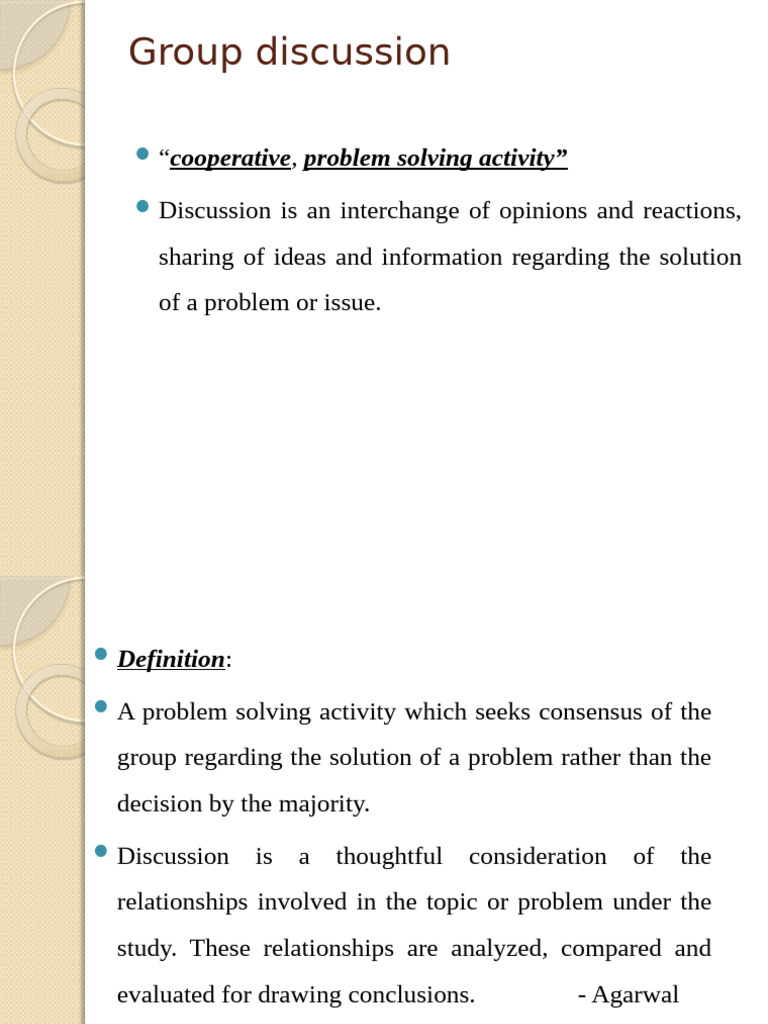 Group Discussion | PDF