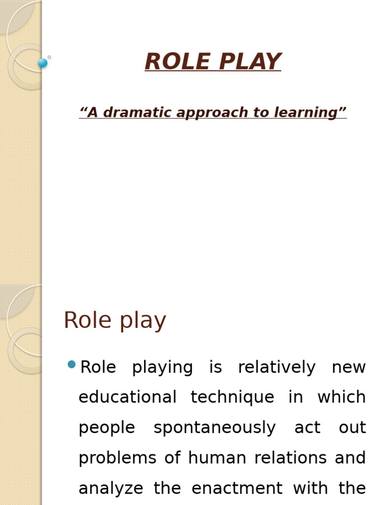 Role Play | PDF