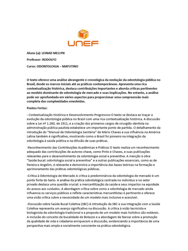 Resumo Crítico - Leinad Mellyn Diurno | PDF