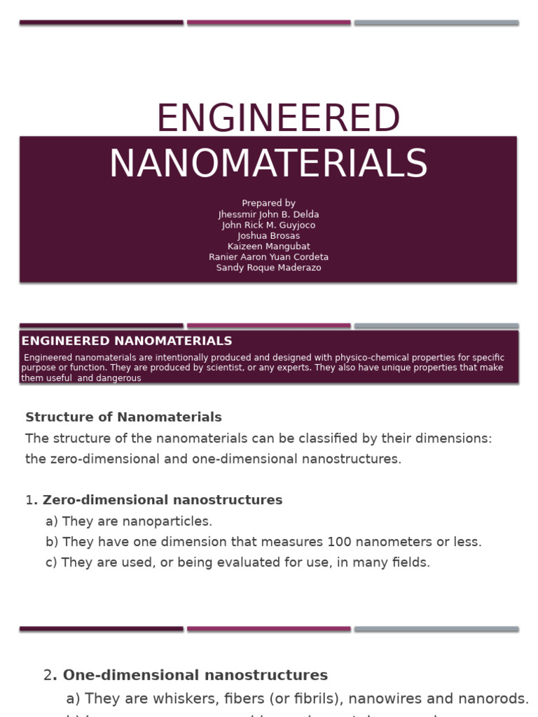 Engineered Nanomaterials FINAL | PDF