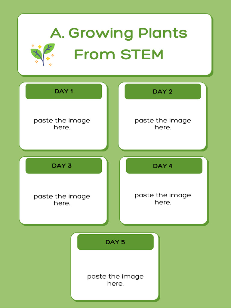 Growing Plant Experiment Template | PDF