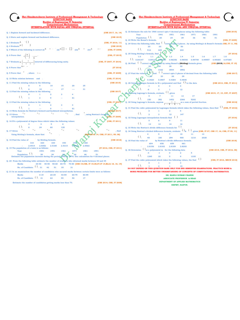 QB - Interpolation | PDF