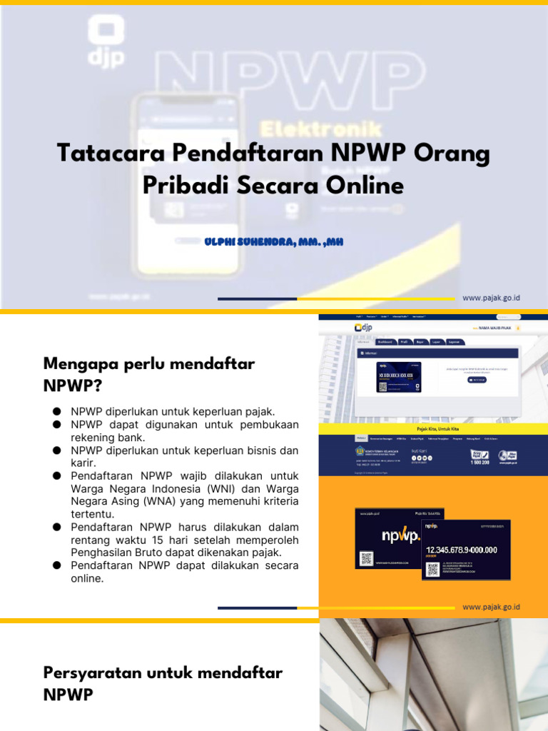 Tutorial NPWP | PDF