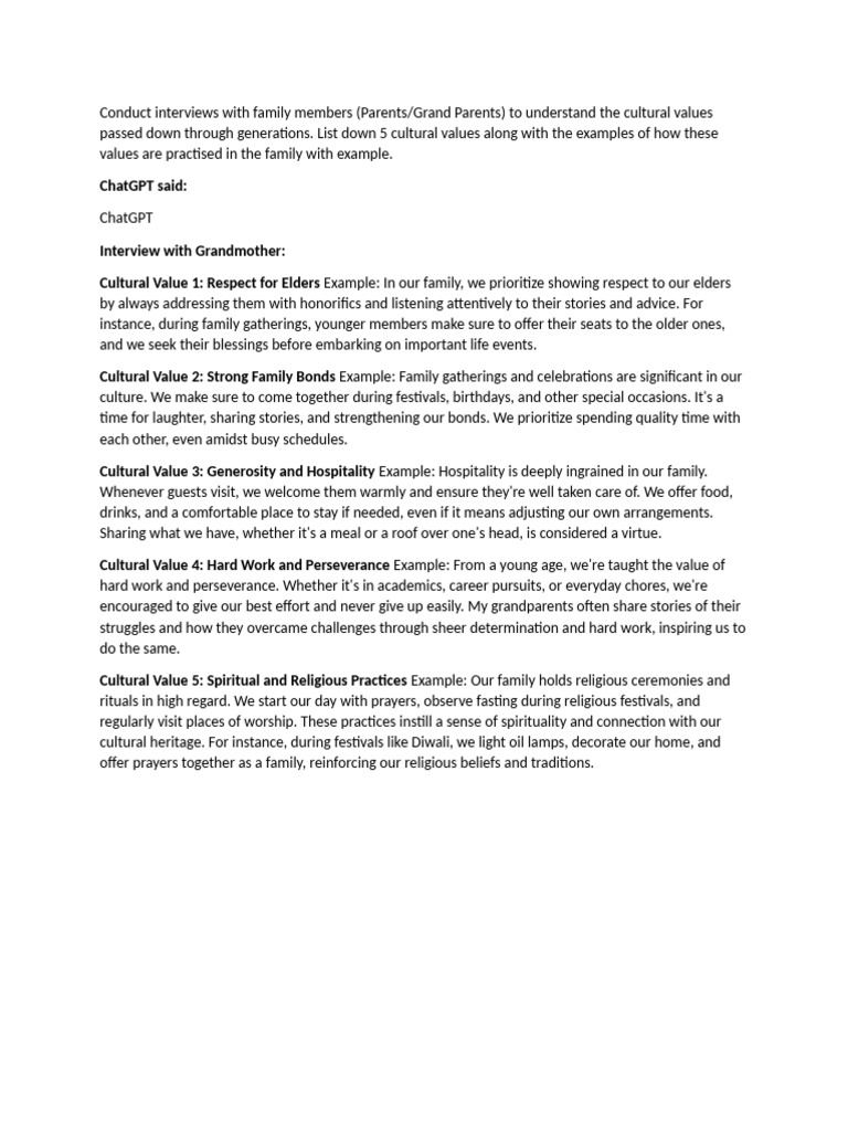 Conduct interviews with family members | PDF