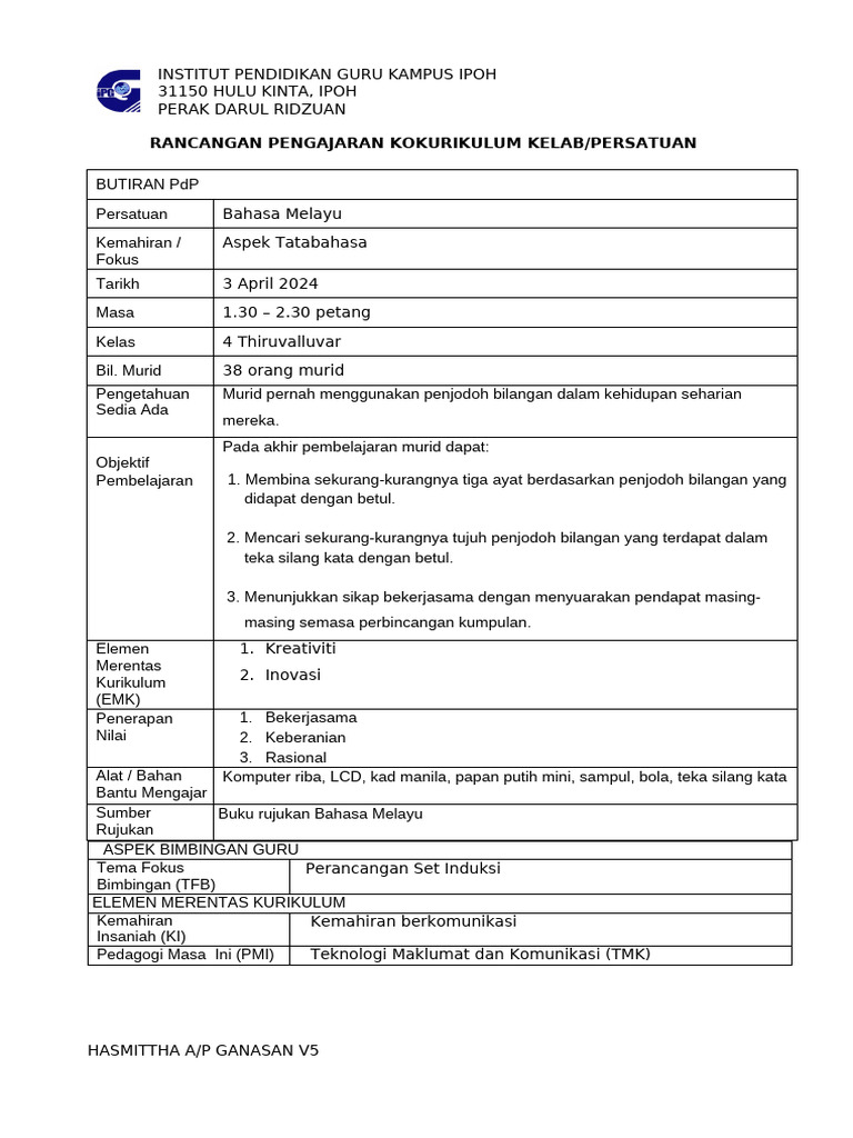 M10 RPH Koko Persatuan | PDF