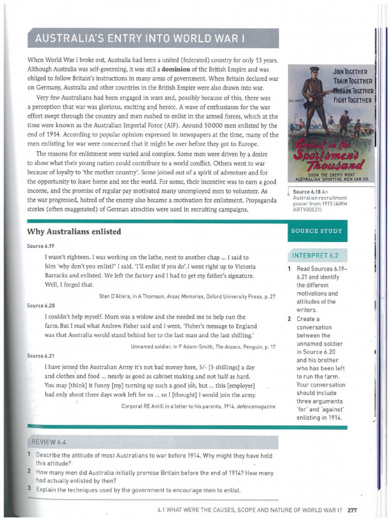 Sofia Vargas-Illescas - Australia's Enlistment | PDF