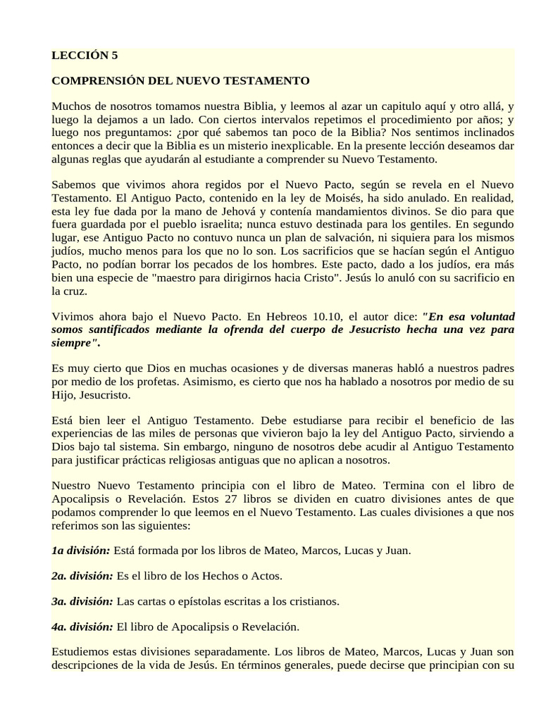 Lección 5 | PDF