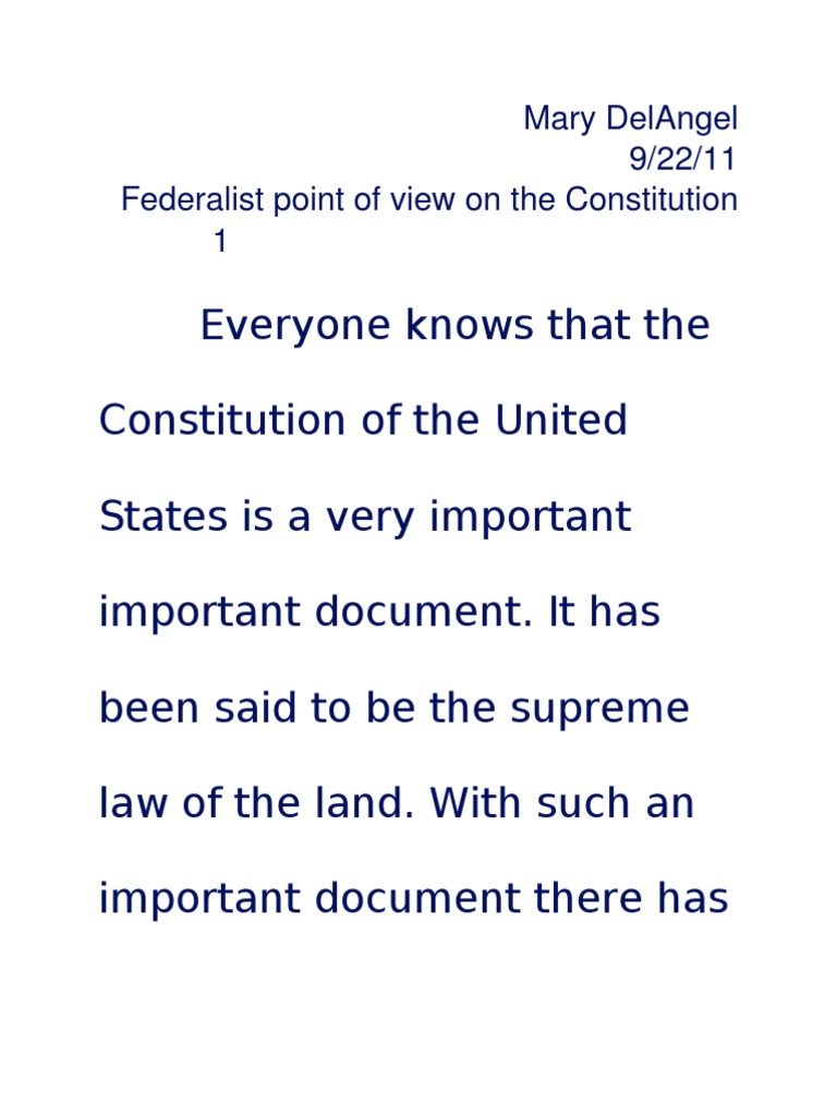 Federal | PDF | The Federalist Papers | Federalism