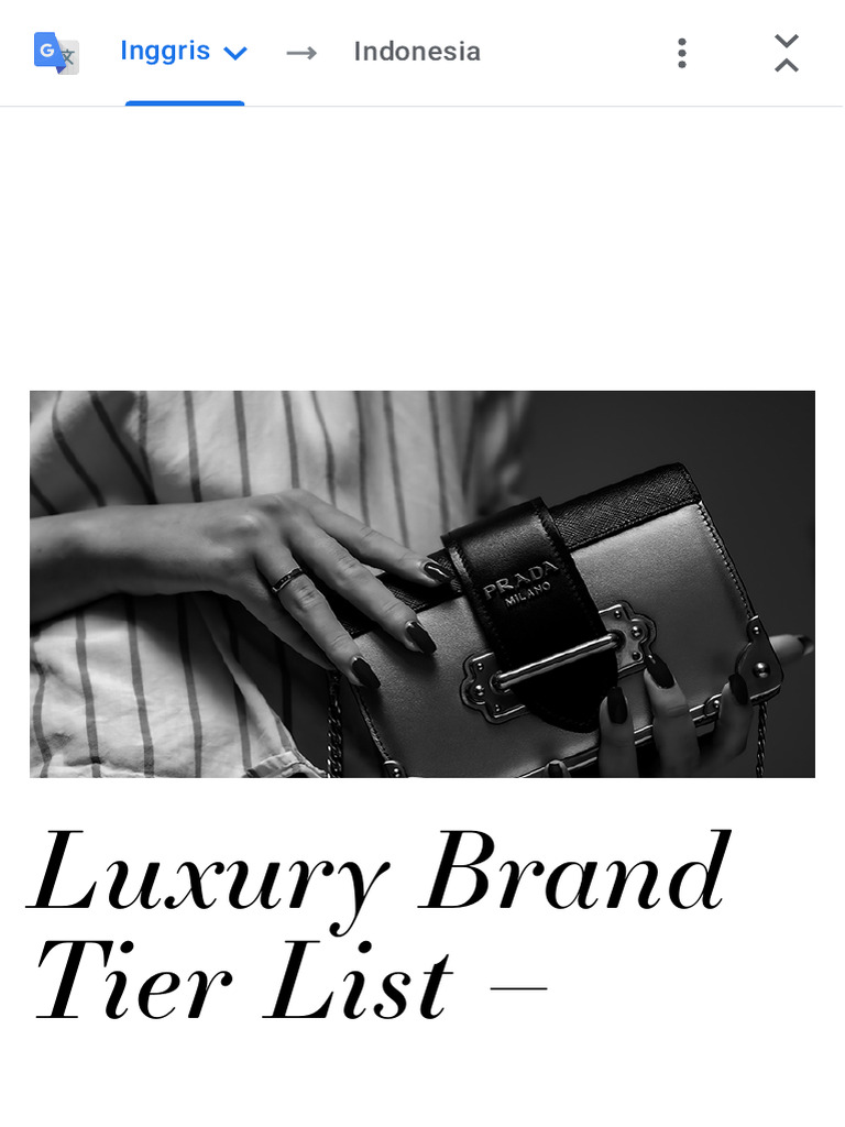 Luxury Brands Tier List - 6 Levels Marketers Must Know | PDF