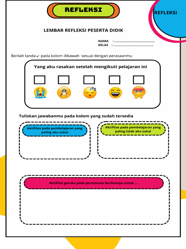 Refleksi Peserta Didik | PDF