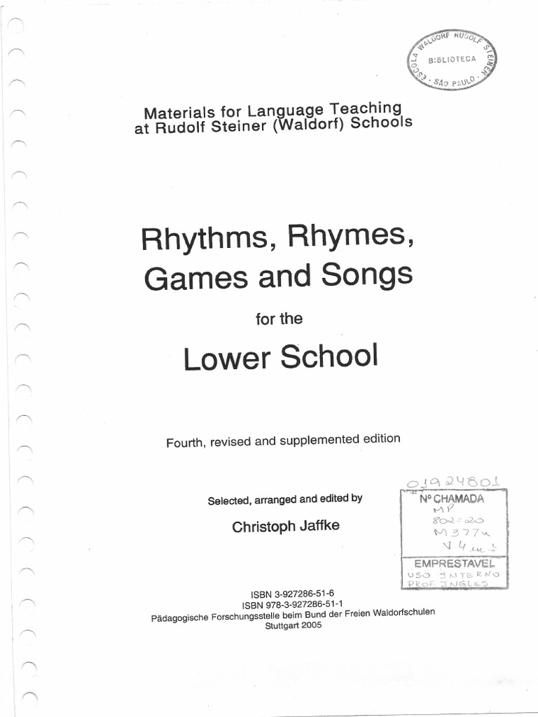 Rhythms, Rhymes, Games and Songs For The Lower School | PDF