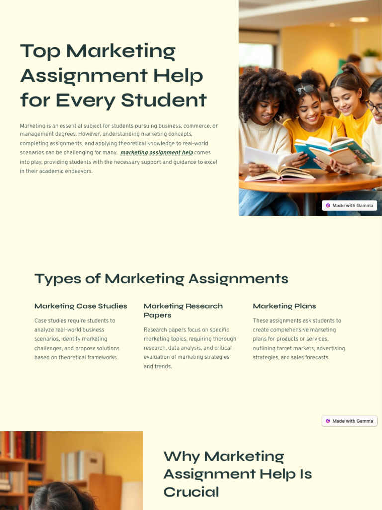 Top Marketing Assignment Help For Every Student | PDF