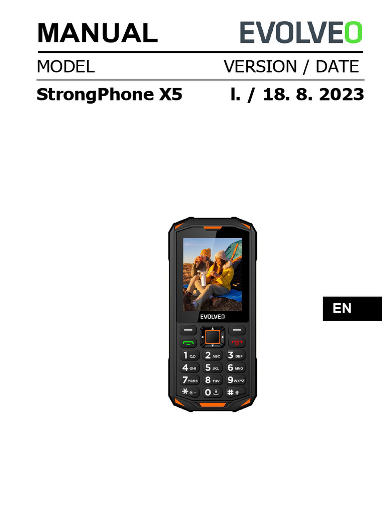 Evolveo Strongphone x5 Detailed Manual en | PDF