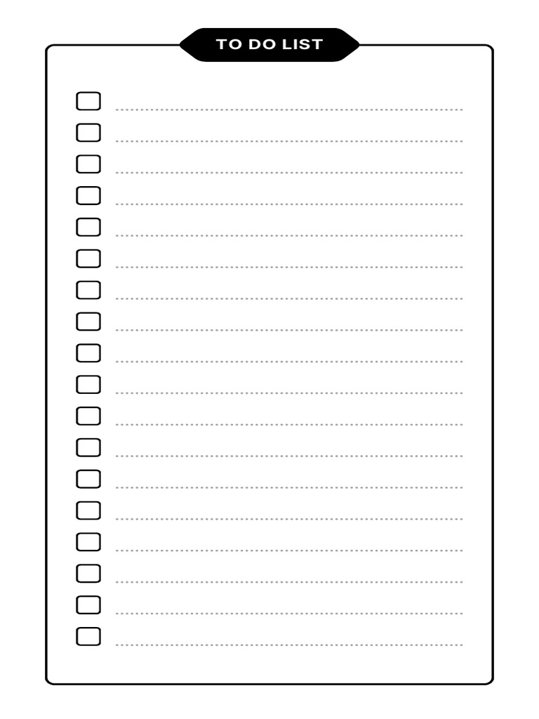 To do List #1 | PDF