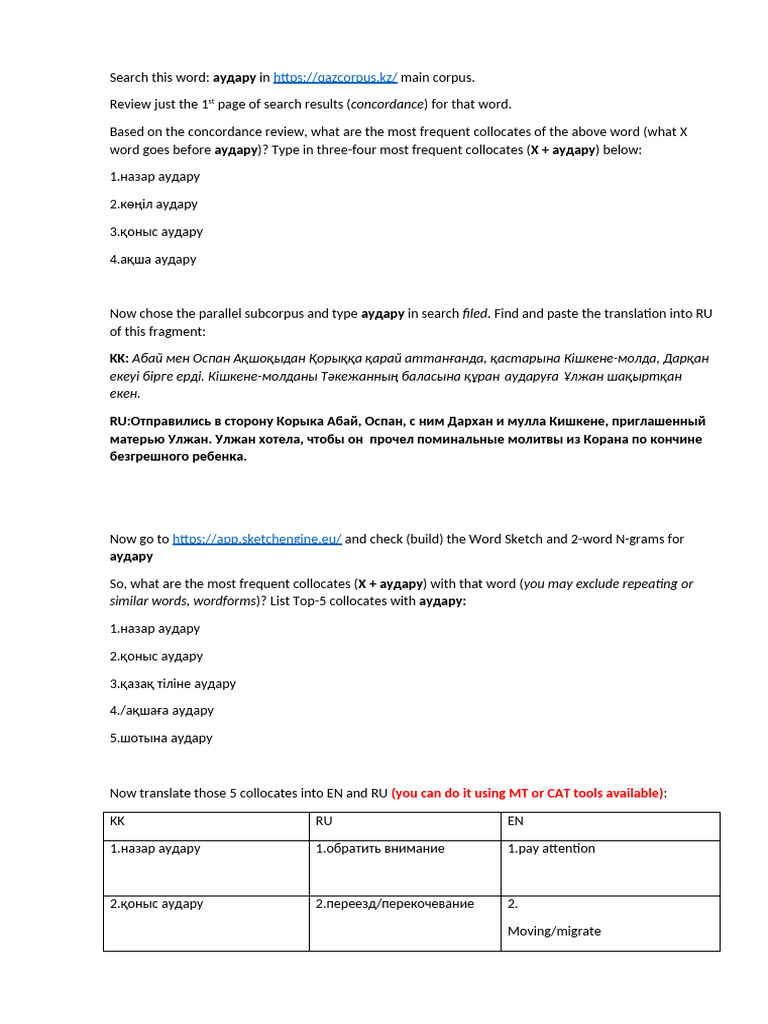 6th Practice Task W | PDF