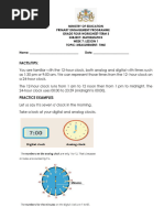 Grade 4 Time Lesson Plan | PDF | Hour | Time