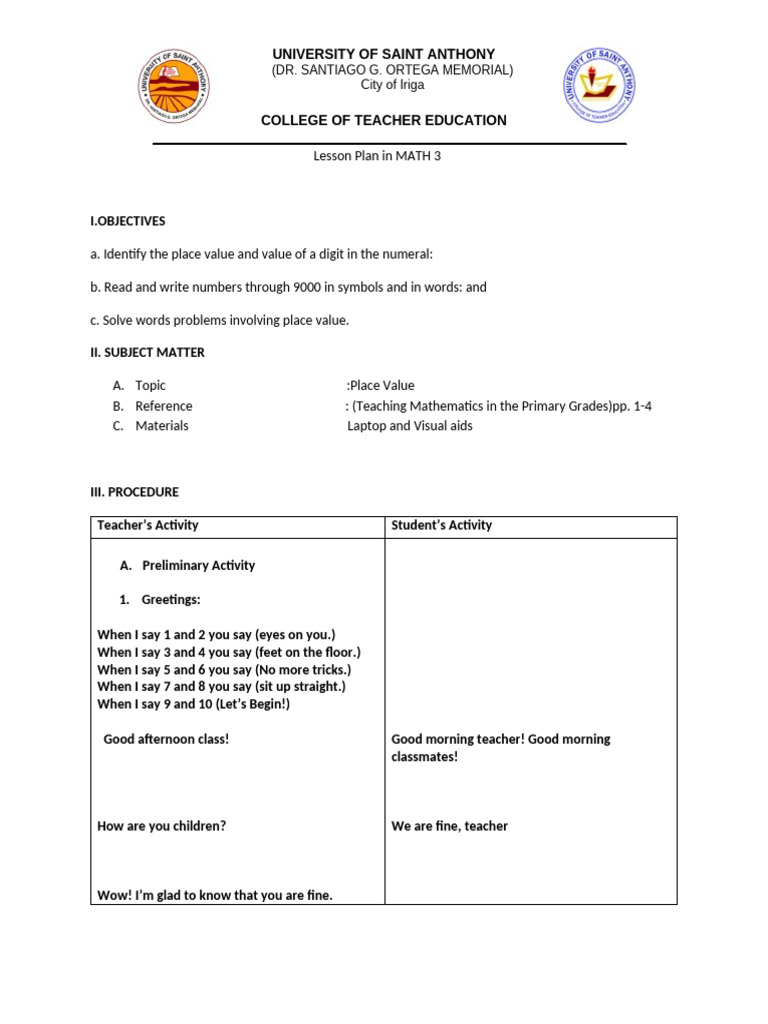 Lesson-Plan-in-MATH-3 (1) | PDF