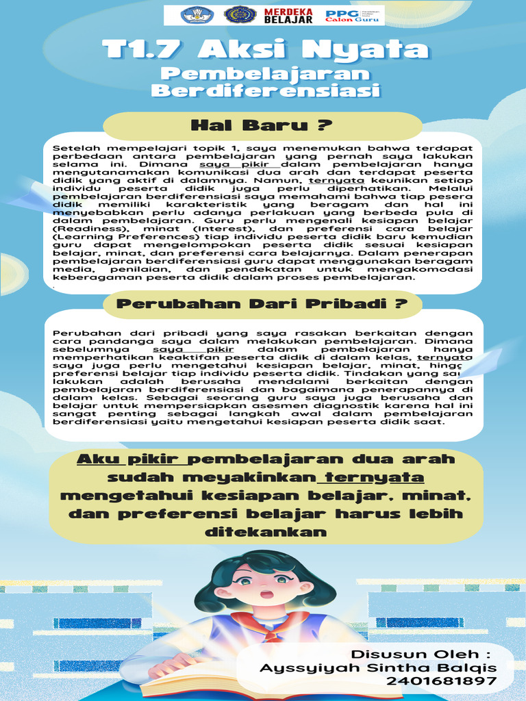 T1.7 Aksi Nyata PB - 2401681897 - Ayssyiyah Sintha Balqis | PDF