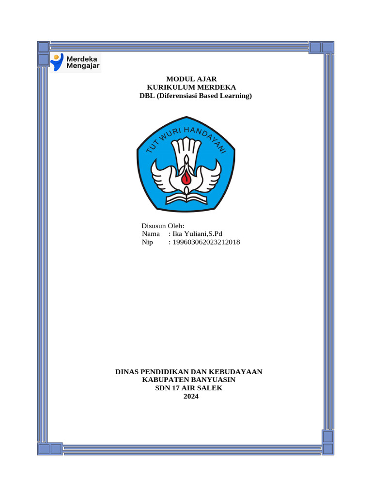 MODUL AJAR Diferensiasi Based Learning | PDF