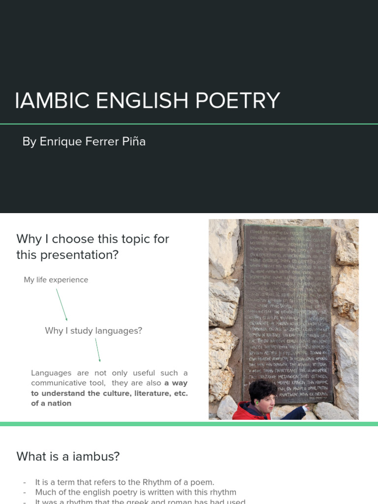 Iambic English Poetry | PDF