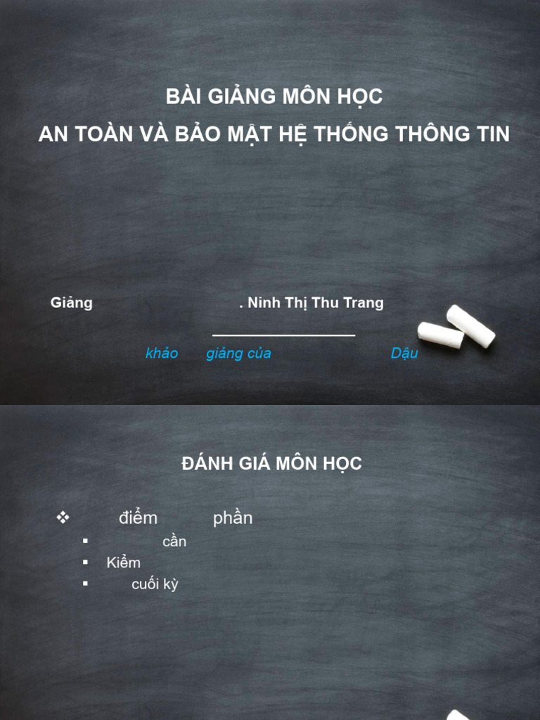 ATBM-Chuong 1 - Tổng quan về an toàn thông tin | PDF