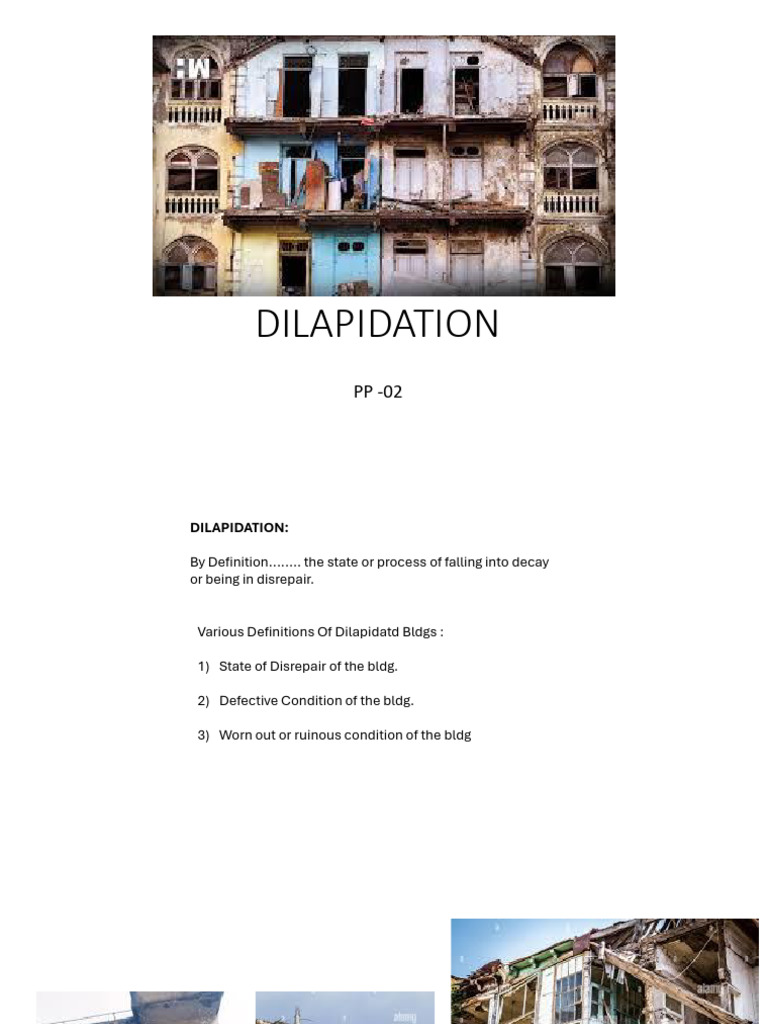 DILAPIDATION | PDF