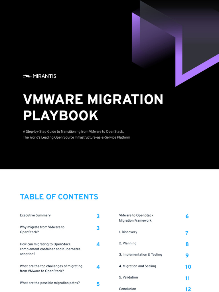 Mirantis_VMware_Migration_Playbook | PDF