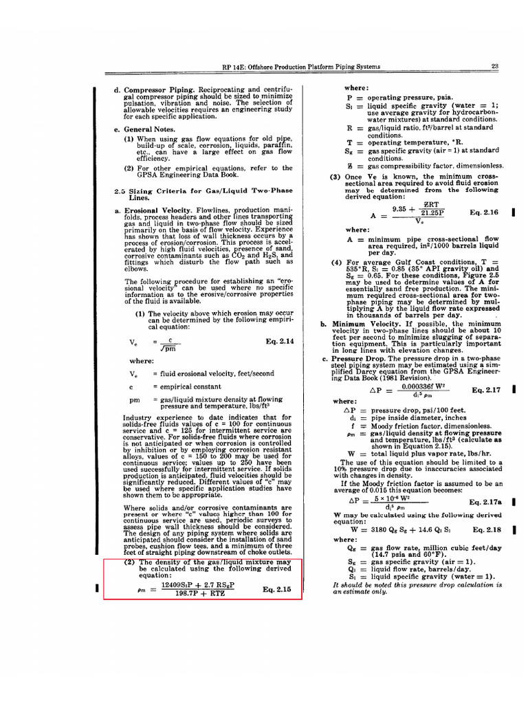 Two Phase Density - RP 14e | PDF