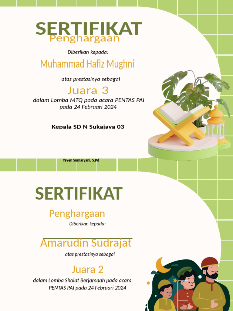 piagam lomba | PDF