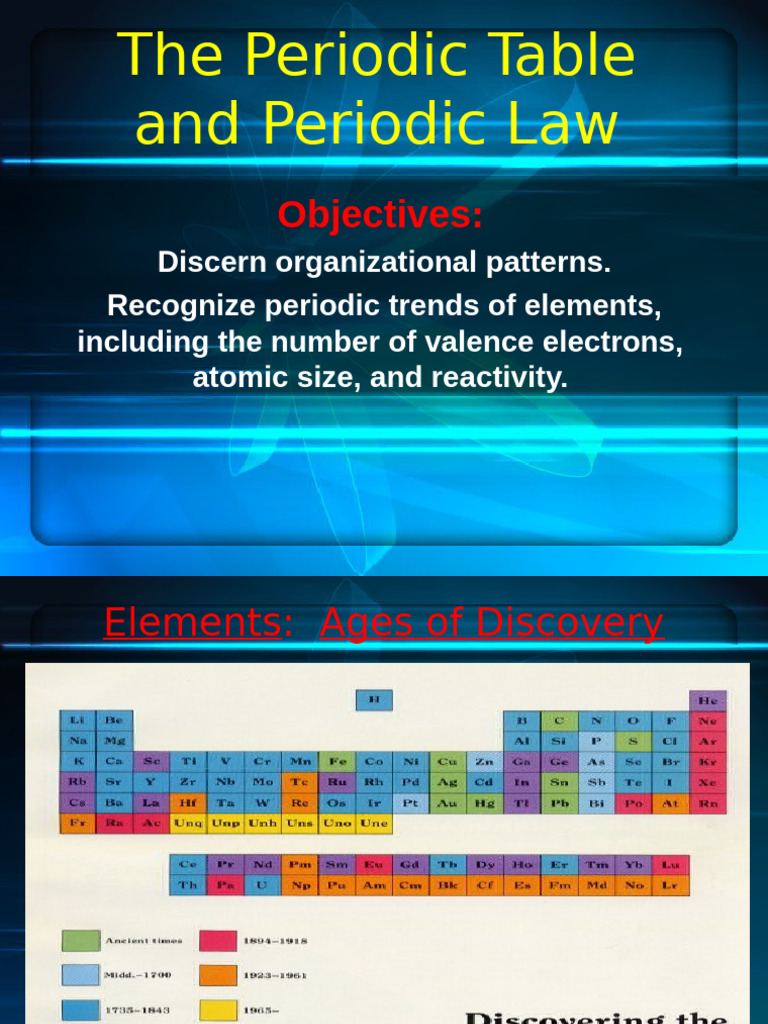 The-Periodic-Table-and-Periodic-Law | PDF