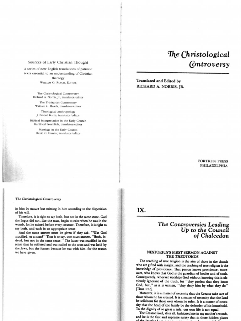 Nestorius First Sermon Against The Theotokos | PDF