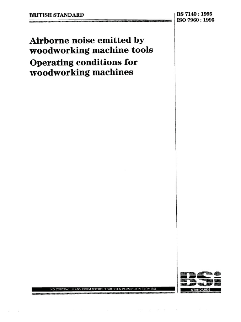 BS 07140-1995 (ISO 7960-1995) Scan | PDF