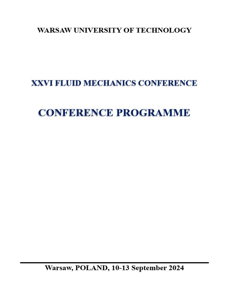 XXVI FMC 2024 Conferene Programme | PDF