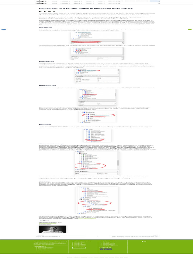How To Set Up A FSI Simulation in Simcenter STAR-CCM+ | PDF