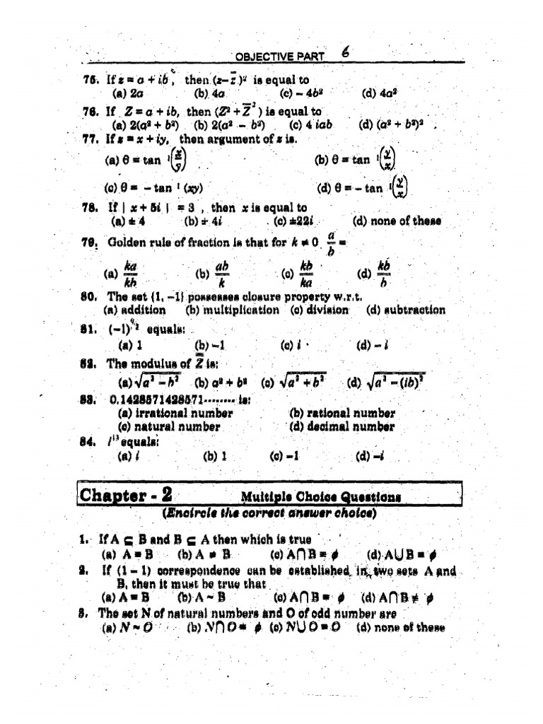 Chapter 2 Mcqs | PDF
