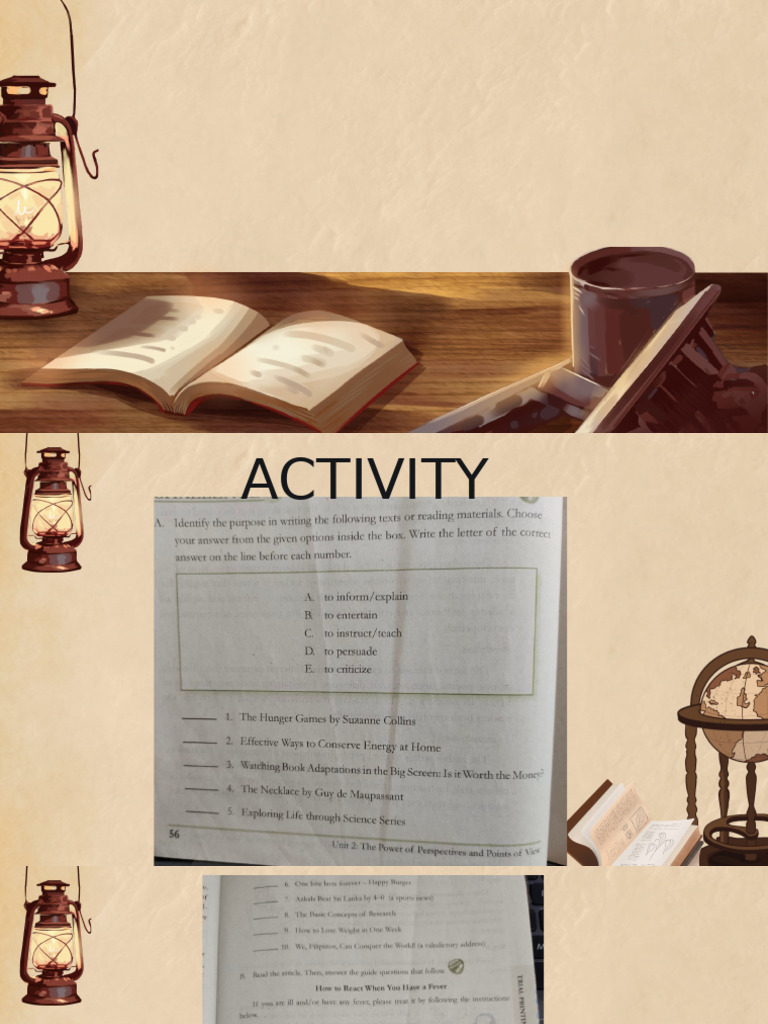 GRADE 6 ACTIVITY | PDF