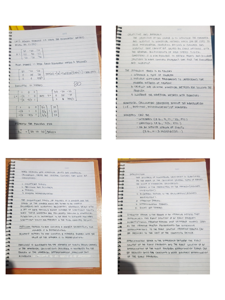 Numerical Notes | PDF